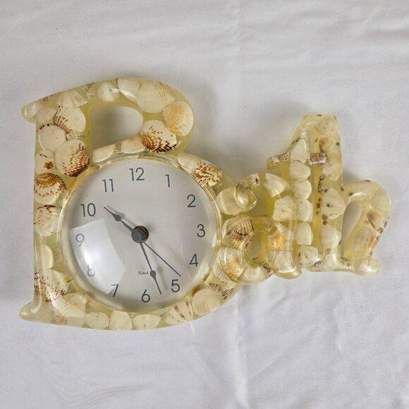 Kirch | Bath | Vintage Kirch Lucite With Seashells Bath Clock Wall ...